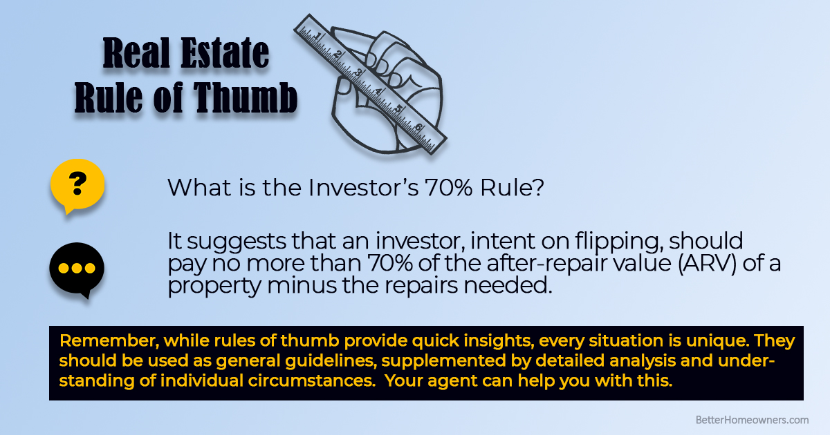 What's the Investor's 70% Rule?