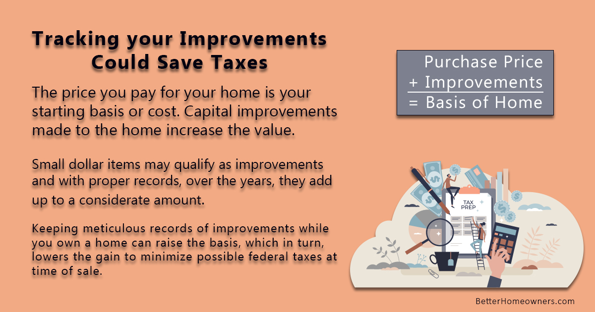 Tracking Your Home Improvements