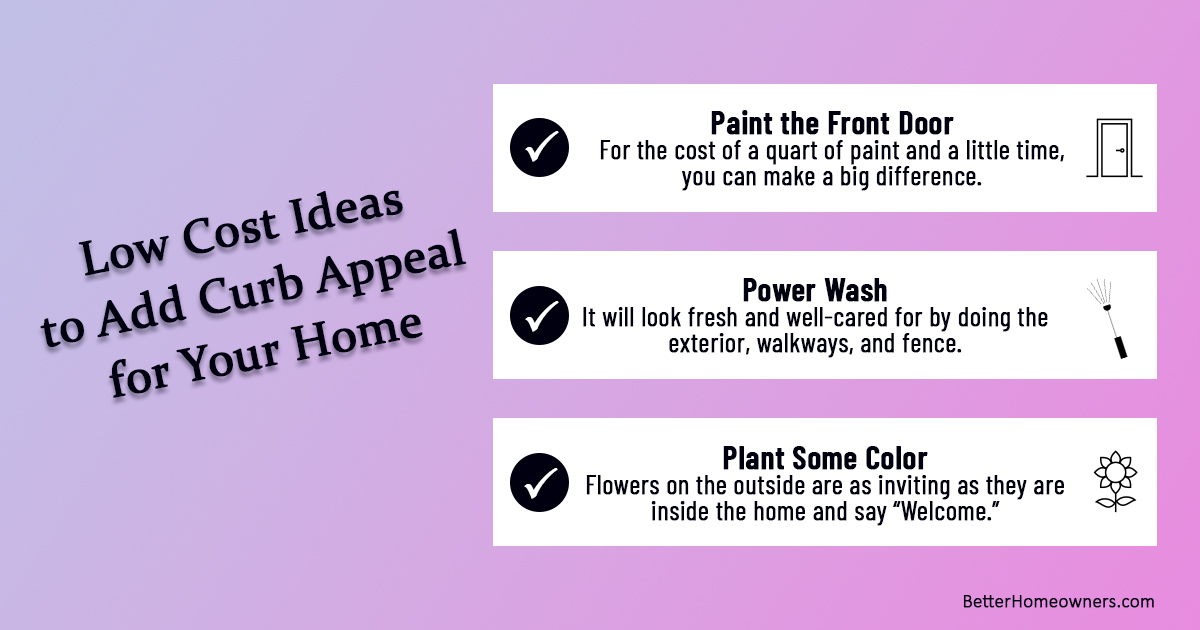 Low Cost Ideas to Add Curb Appeal